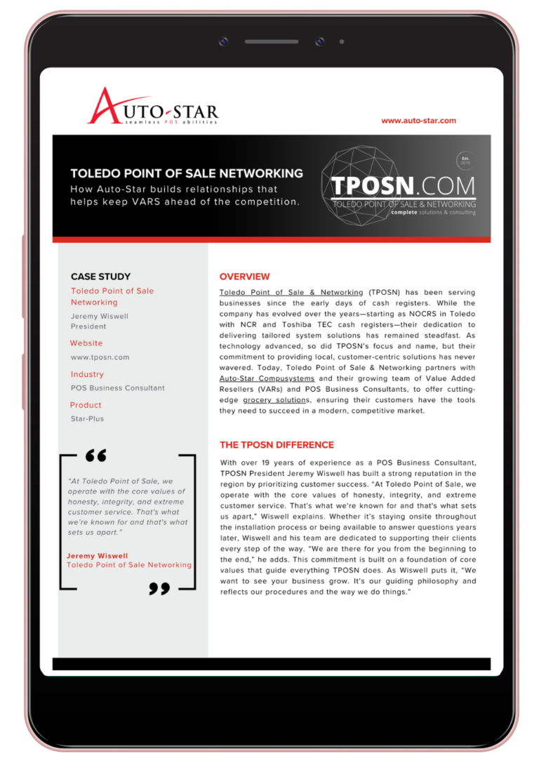 Toledo Point of Sale and Networking | Case Study | Auto-Star